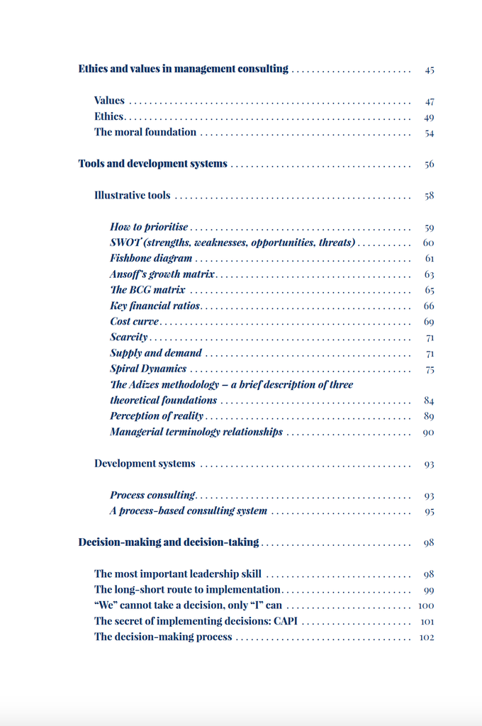 MANAGEMENT CONSULTING, The Why, What and How – Sandermoen Publishing